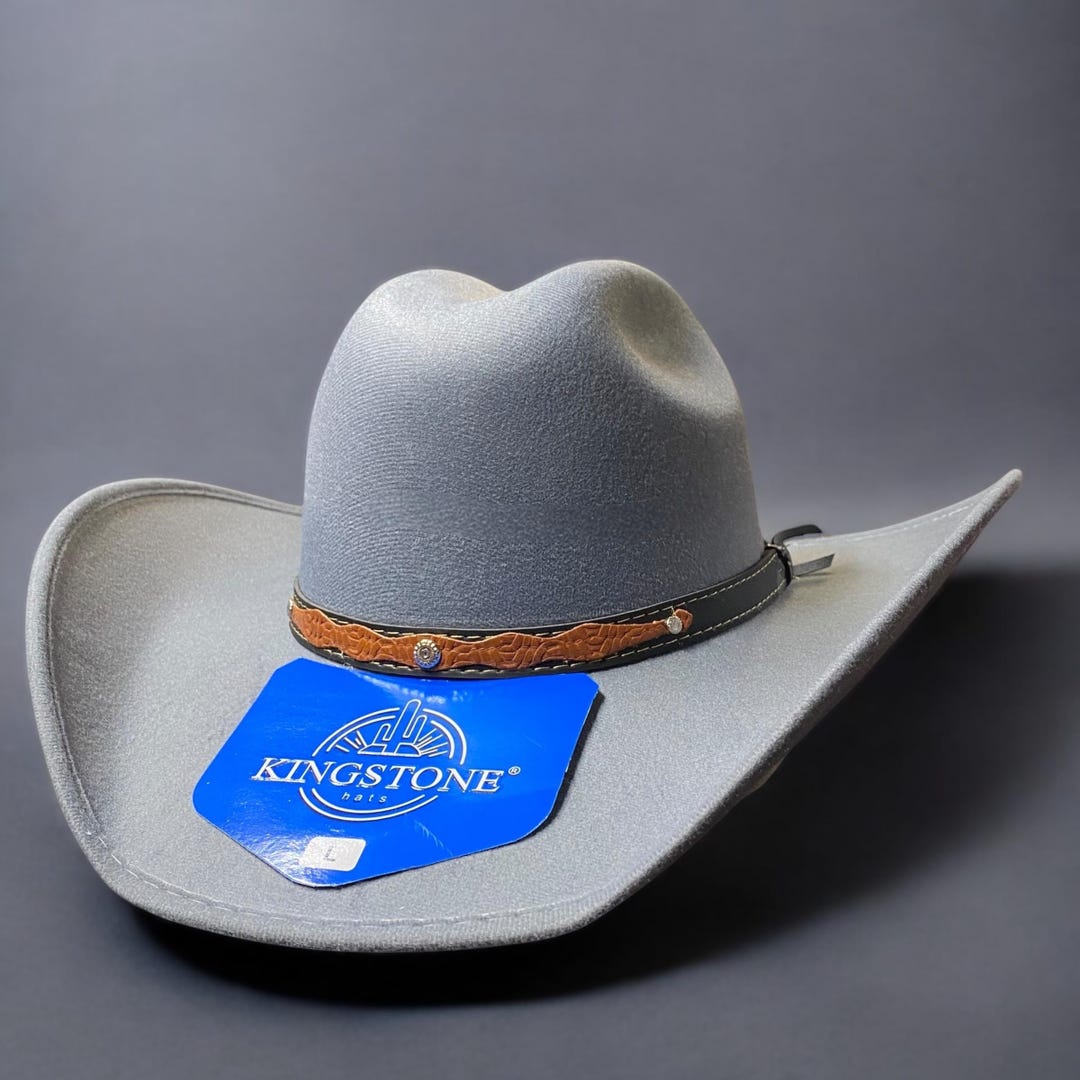 Men’s Gray Felt Cowboy Hat. Men’s Western Cowboy Hat. Western Cowboy ...