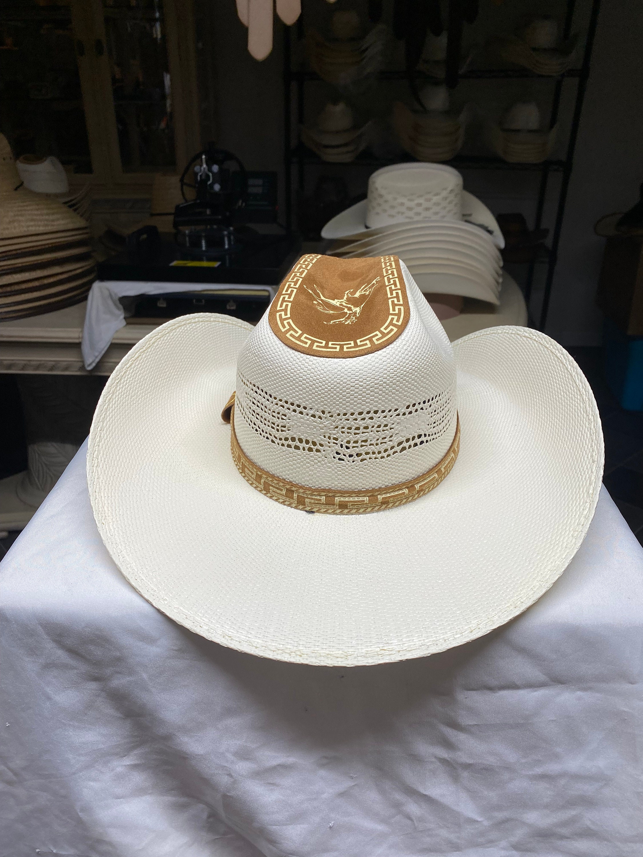 Men's Western Hat. Cowboy Ranch Style Hat. Men's Hat. Rodeo Cowboy Hat ...