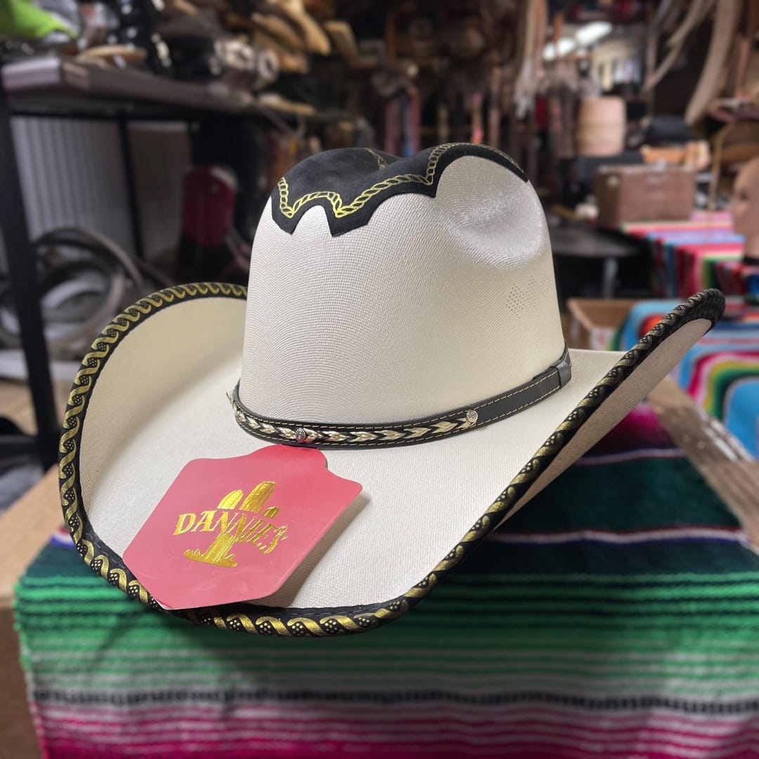Men’s Bull Rider Cowboy Hat. Western Cowboy Hat for Men. Men’s White ...