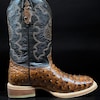 Yellow Caiman Leather Boots. Cowboy Boots for Men. Faux Leather Boots ...