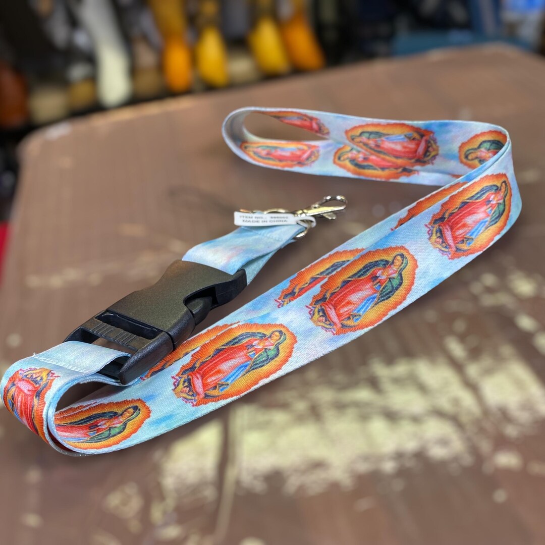 Catholic Virgin Mary Lanyard. Our Lady Guadalupe. Religious Key Holder ...