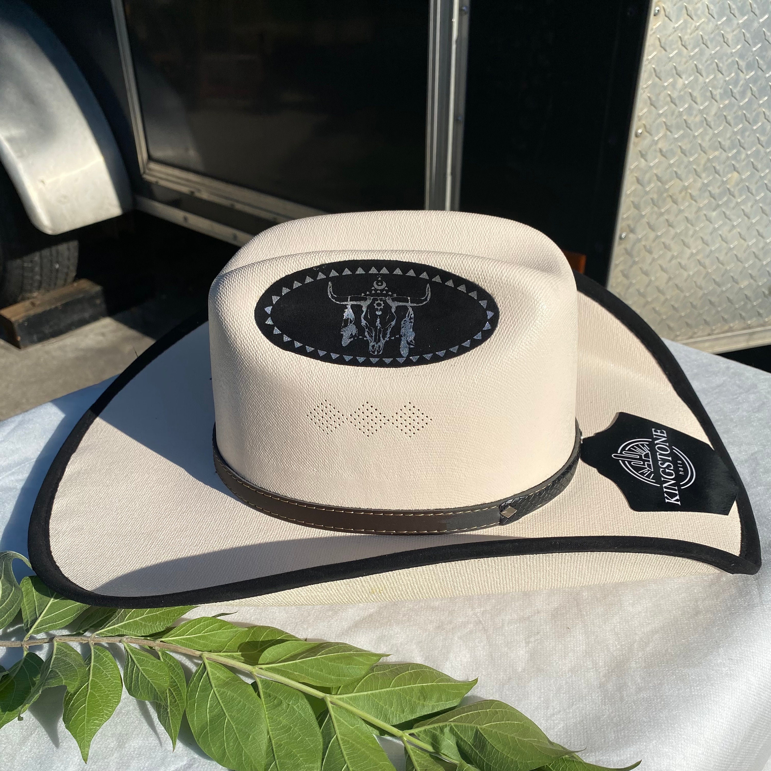 Mens White Bull Rodeo Cowboy Hat. Sombrero Vaquero Pa Hombre. Sombrero ...