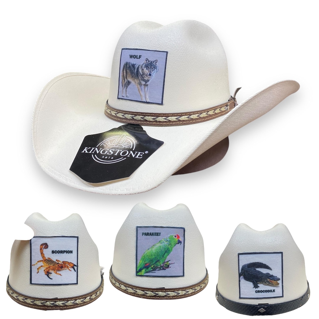 Animal Cowboy Hat for Men. White Western Hat for Men. Straw Rodeo Hat ...