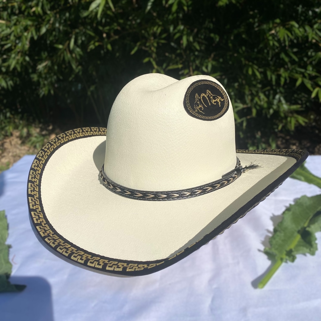 Mens Western Cowboy Hat. Mens Horse Rider Cowboy Hat. Mens Ride Cowboy ...