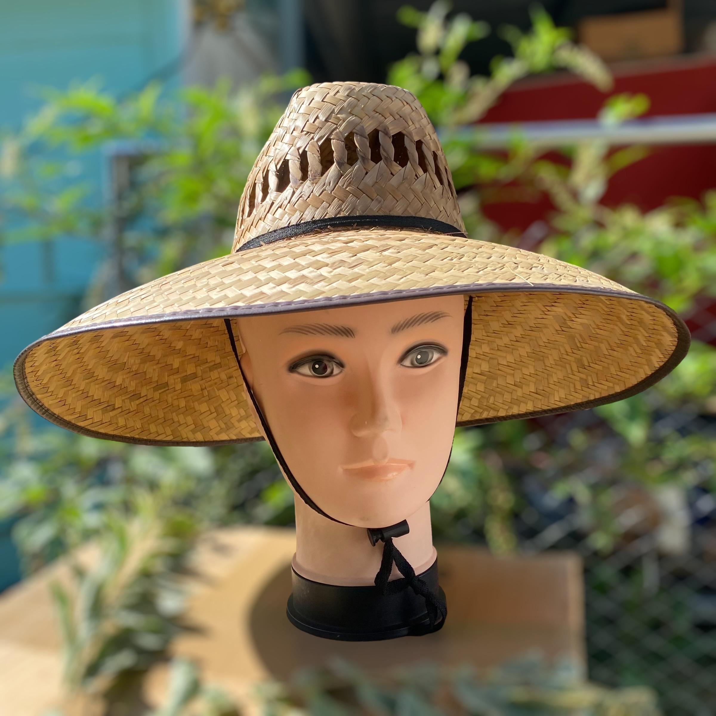 Wide Brim Straw Outdoor Hat. Gardening Sun Hat for Men. Hiking and Fisherman Hat. Full Sun Coverage Hat. Sombrero De Palma De Sol. Etsy UK