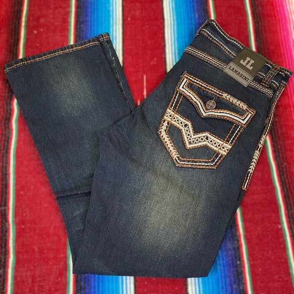 Embroidered Jeans - Etsy