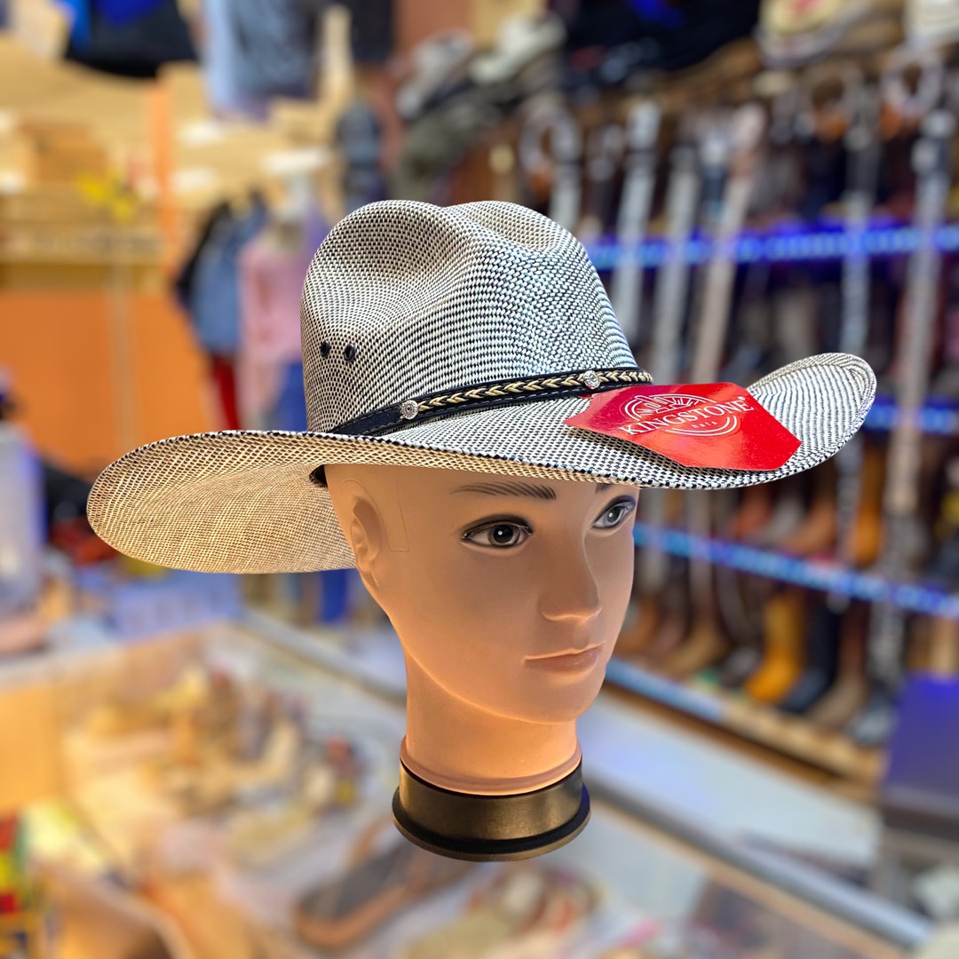 Men’s Wide Brim Cowboy Western Hat. Men’s Ranch Style Rodeo Cowboy Hat ...