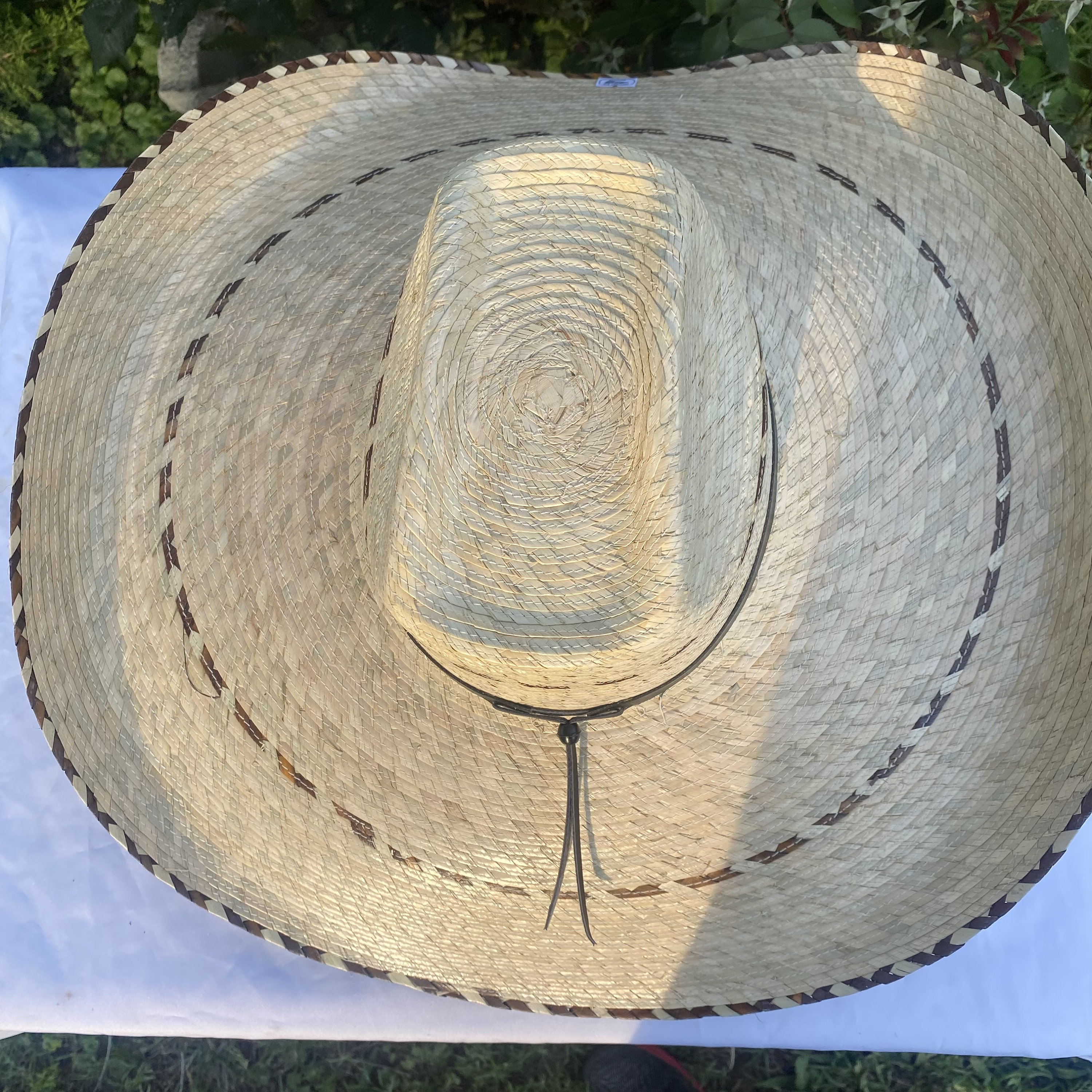 Large Straw Sun Hat. Rustic Straw Sun Hat. Sun Hat. Extra Wide Sun Hat ...