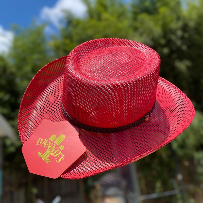 Red Cowboy Hat - Etsy