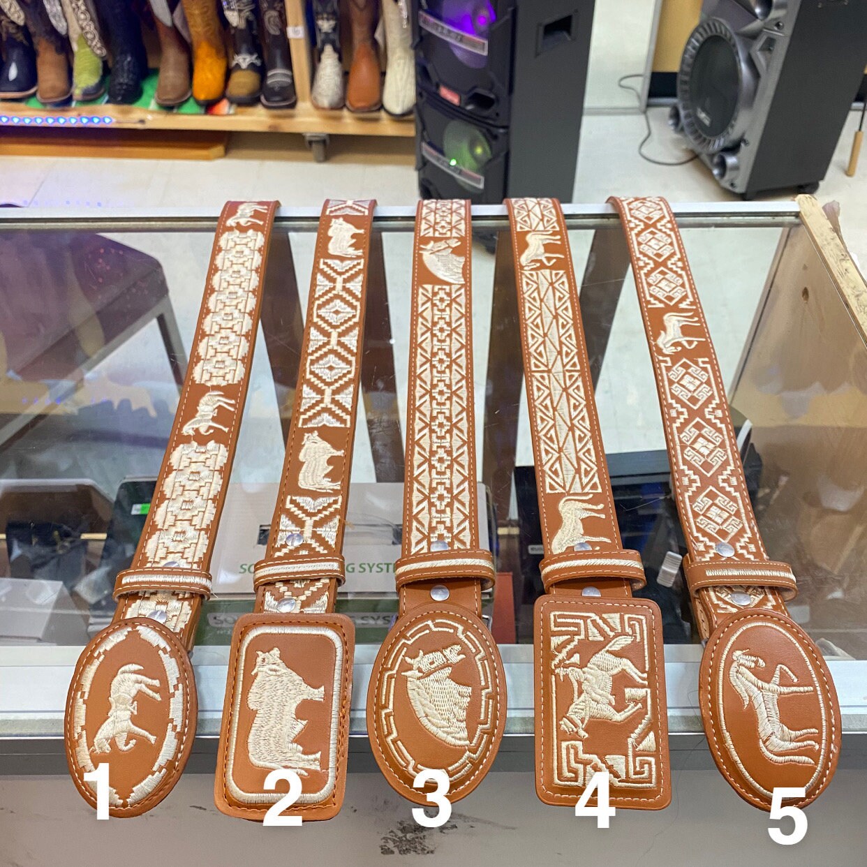 Mens Western Cowboy Embroidery Leather Belts. Cintos Bordados Estilo ...