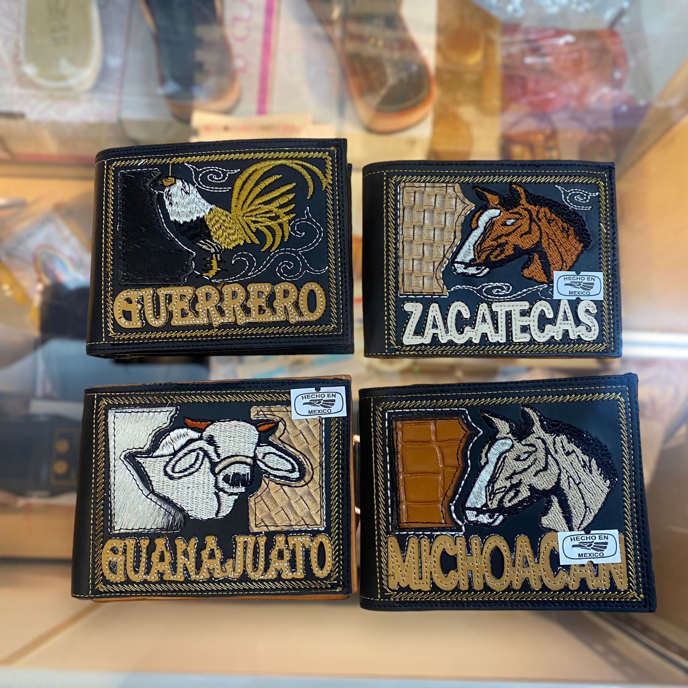 Mexico State Embroidered Wallet. Mexican Embroidered Wallet ...