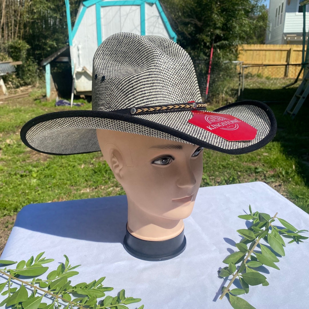 Men’s Wide Brim Cowboy Hat. Men’s Ranch Style Cowboy Hat. Men’s Western ...