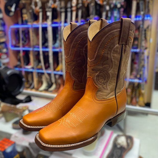 Men Rust Color Men Cowboy Boots - Etsy