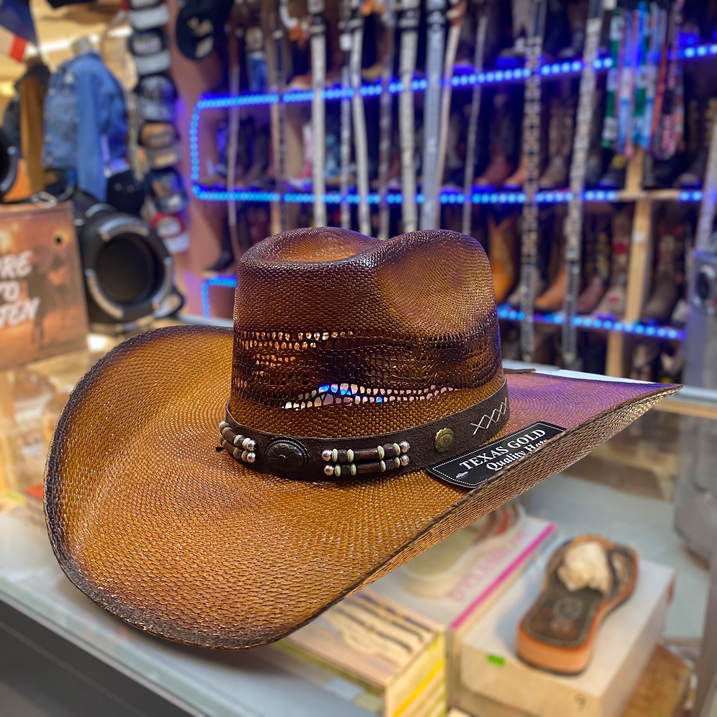 Mens Western Bull Rider Hat. Mens Rodeo Cowboy Hat. Mens Western Cowboy ...