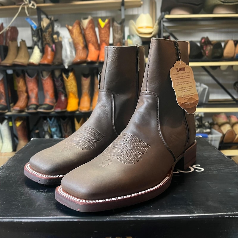 Square Boots Men 10 - Etsy
