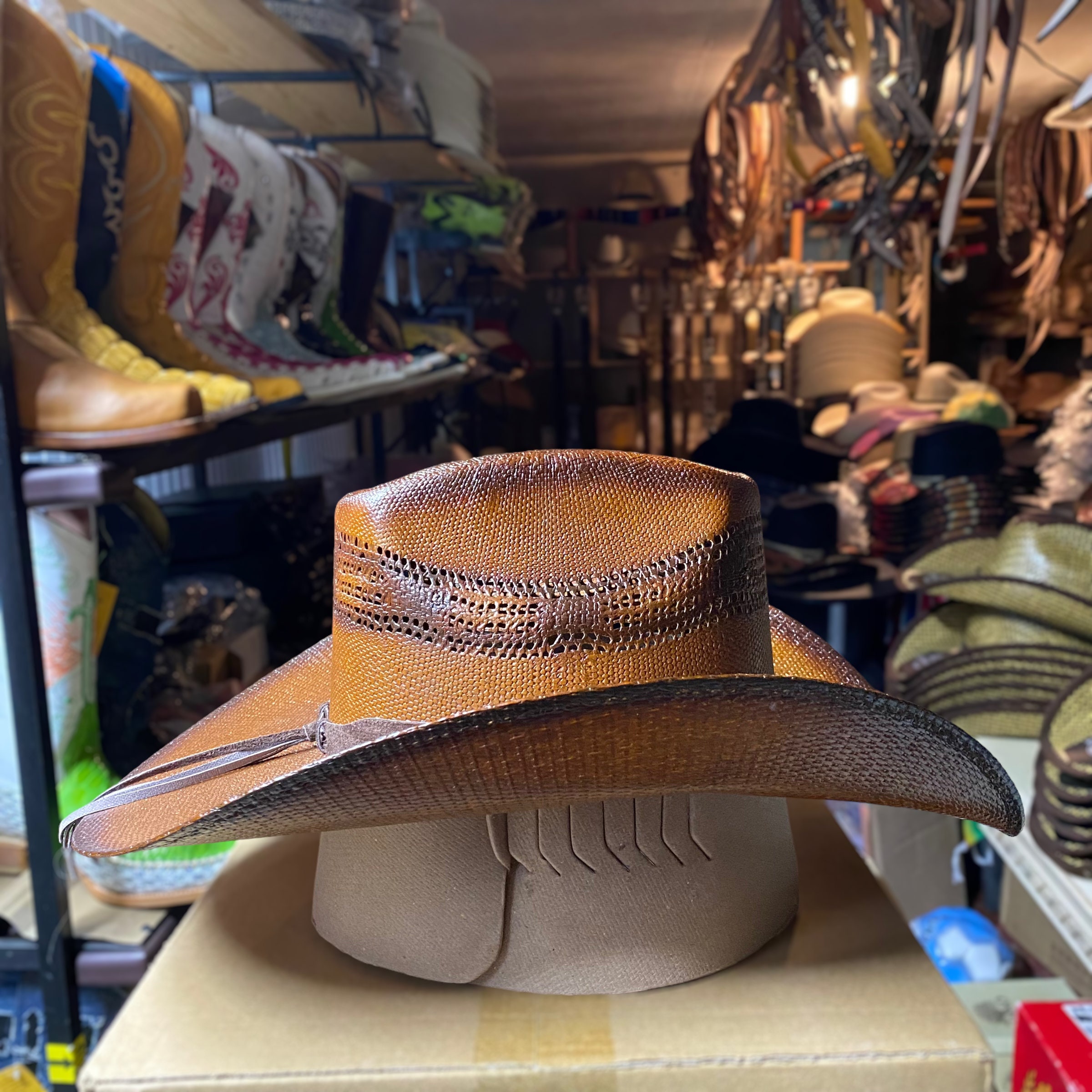 Mens Western Cowboy Hat. Mens Brown Cowboy Hat. Mens Rodeo Cowboy Hat ...