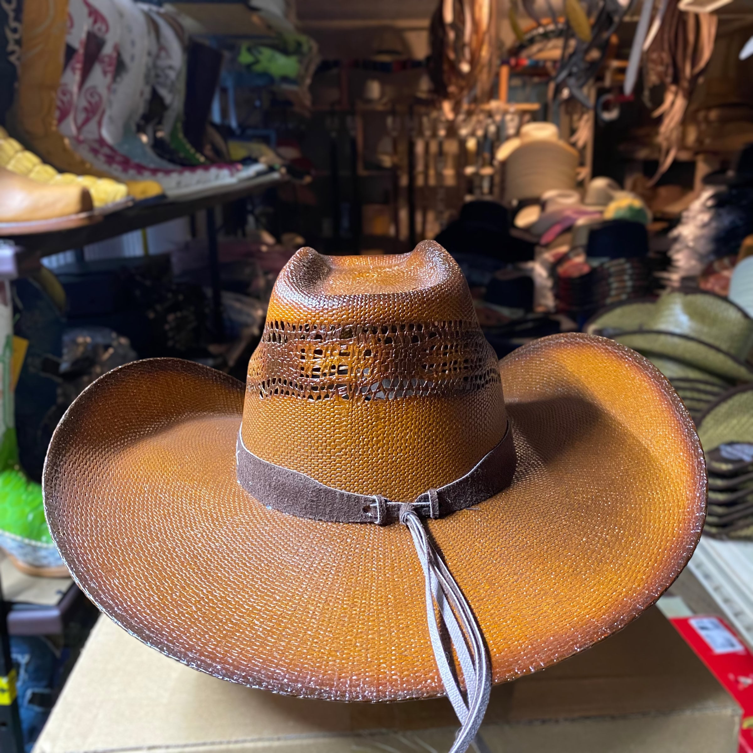 Mens Western Cowboy Hat. Mens Brown Cowboy Hat. Mens Rodeo Cowboy Hat ...