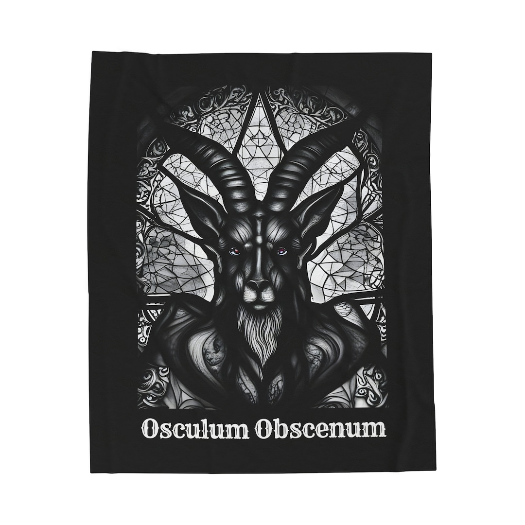 Baphomet / Osculum Obscenum Plush Blanket Inspired by the Band Ghost - Etsy
