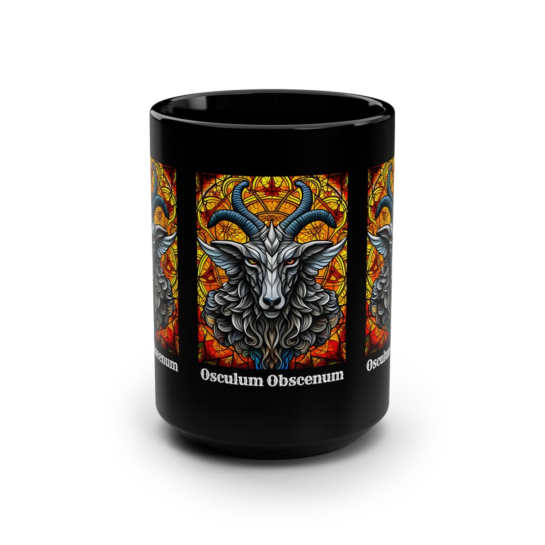 Baphomet / Osculum Obscenum Coffee Cup Inspired by the Band Ghost 15oz ...