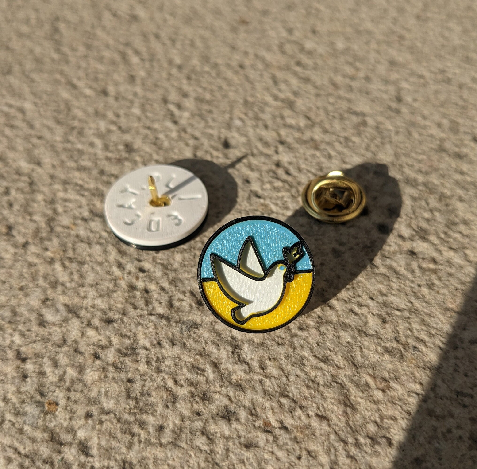 3d-printed Small Ukrainian Enamel Pins - Etsy