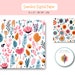 12 Boho Flowers Digital Papers, Seamless Pattens, Boho Scrapbook Paper ...