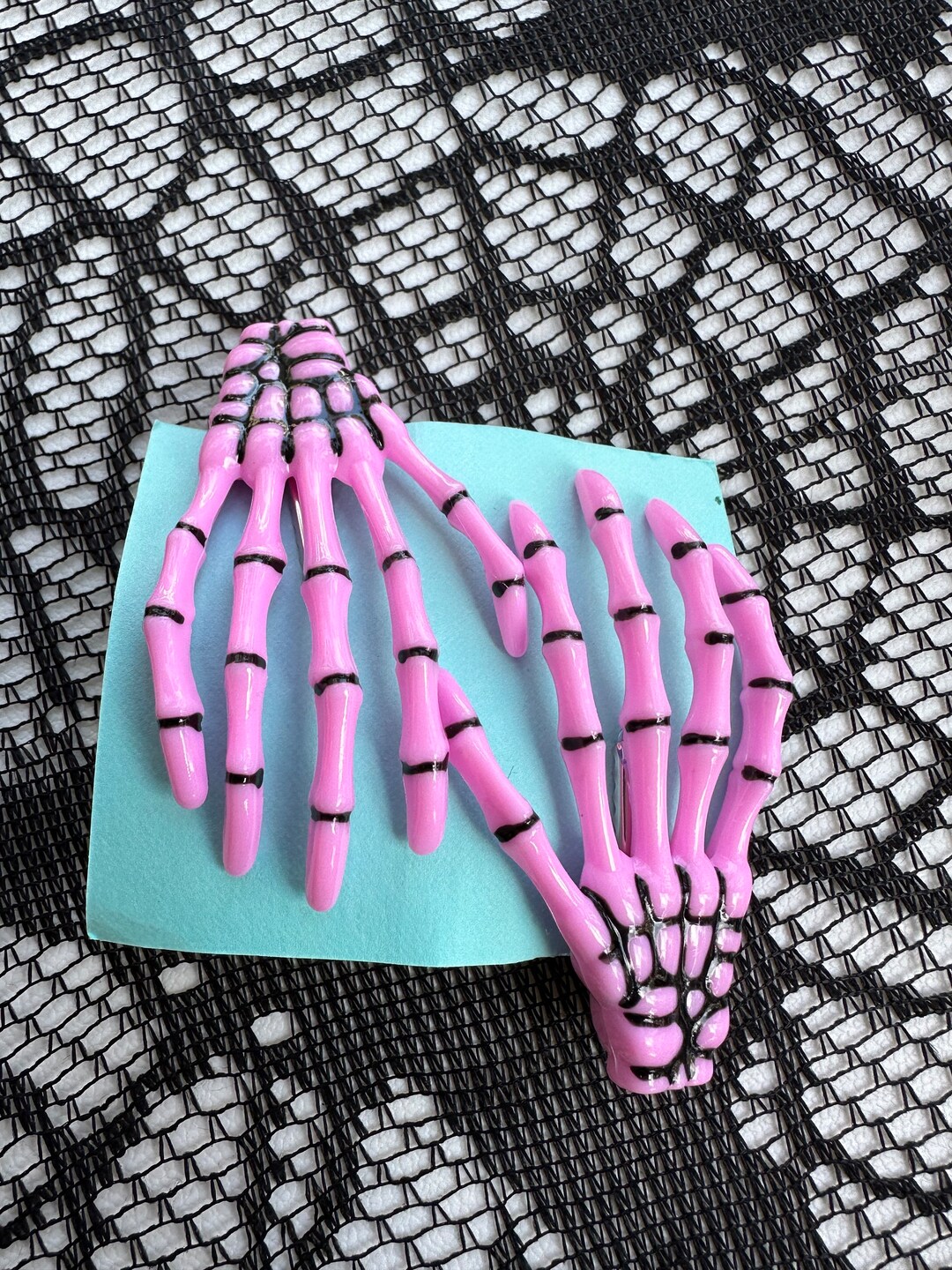 Skeleton Hand Hair Clips: Goth Halloween Accessories (set of 2) - Etsy