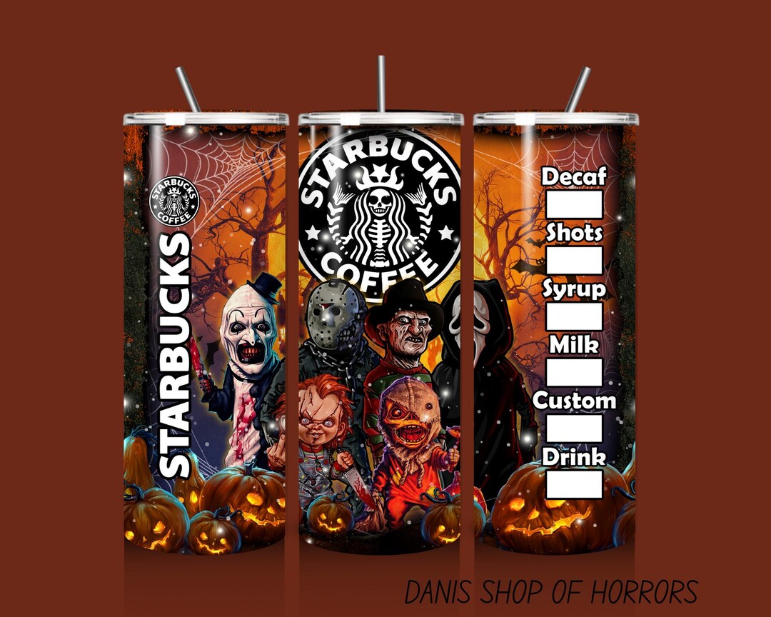 Horror Movie Coffee 20oz Stainless Steel Tumbler Slasher Movie Coffee ...