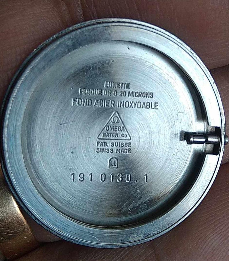 Genuine Omega Seamaster Swiss Gold Color Dial Quartz Watch - Etsy