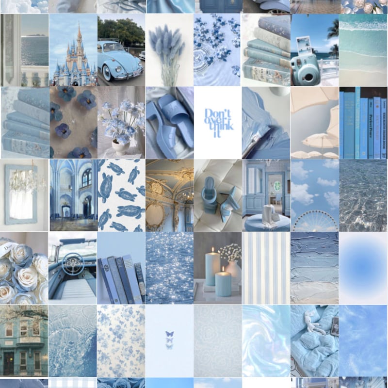 Blue Collage Kit - Etsy