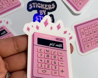 Girl Math Sticker - Etsy