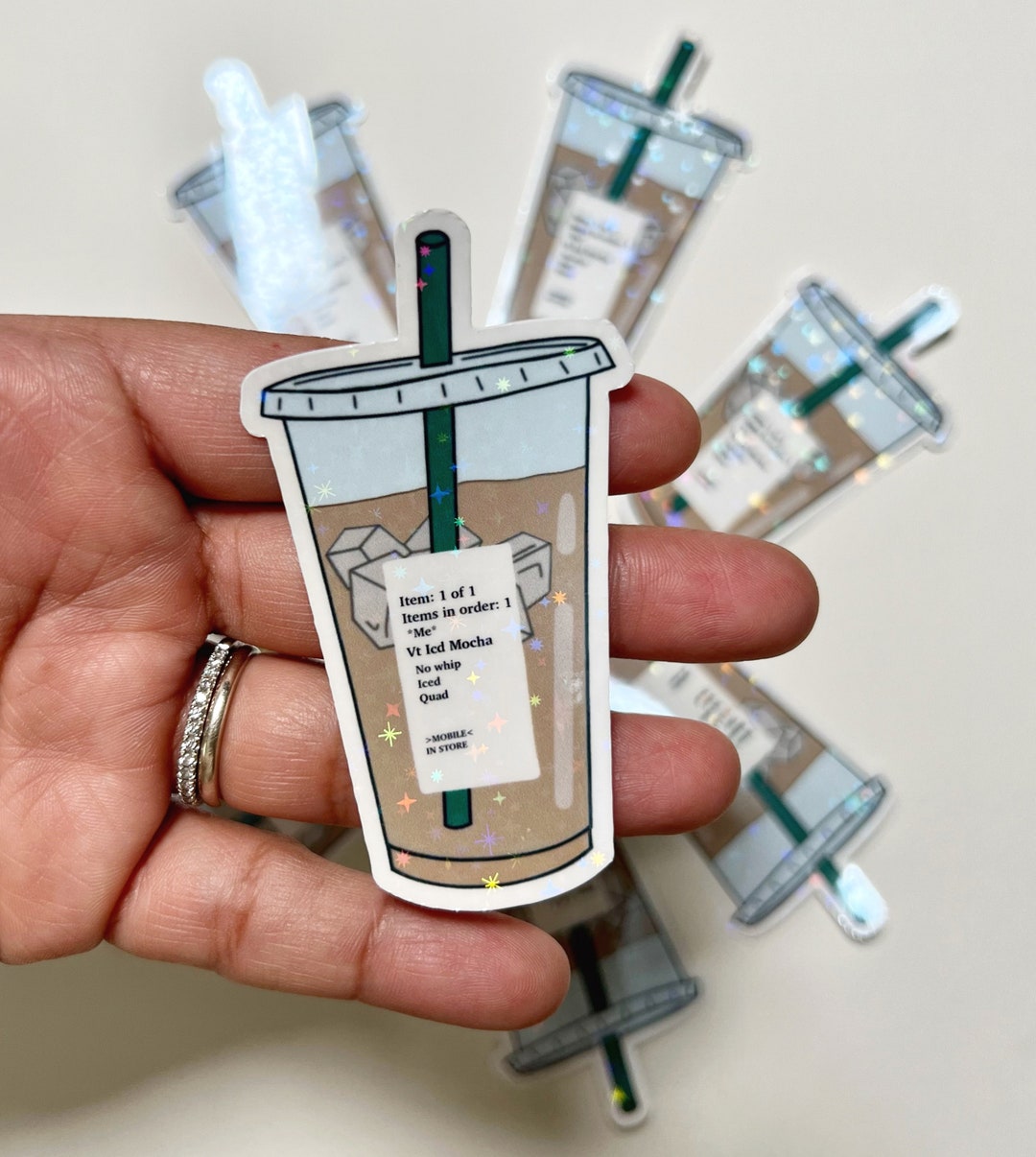 Iced Coffee Stickers - Etsy