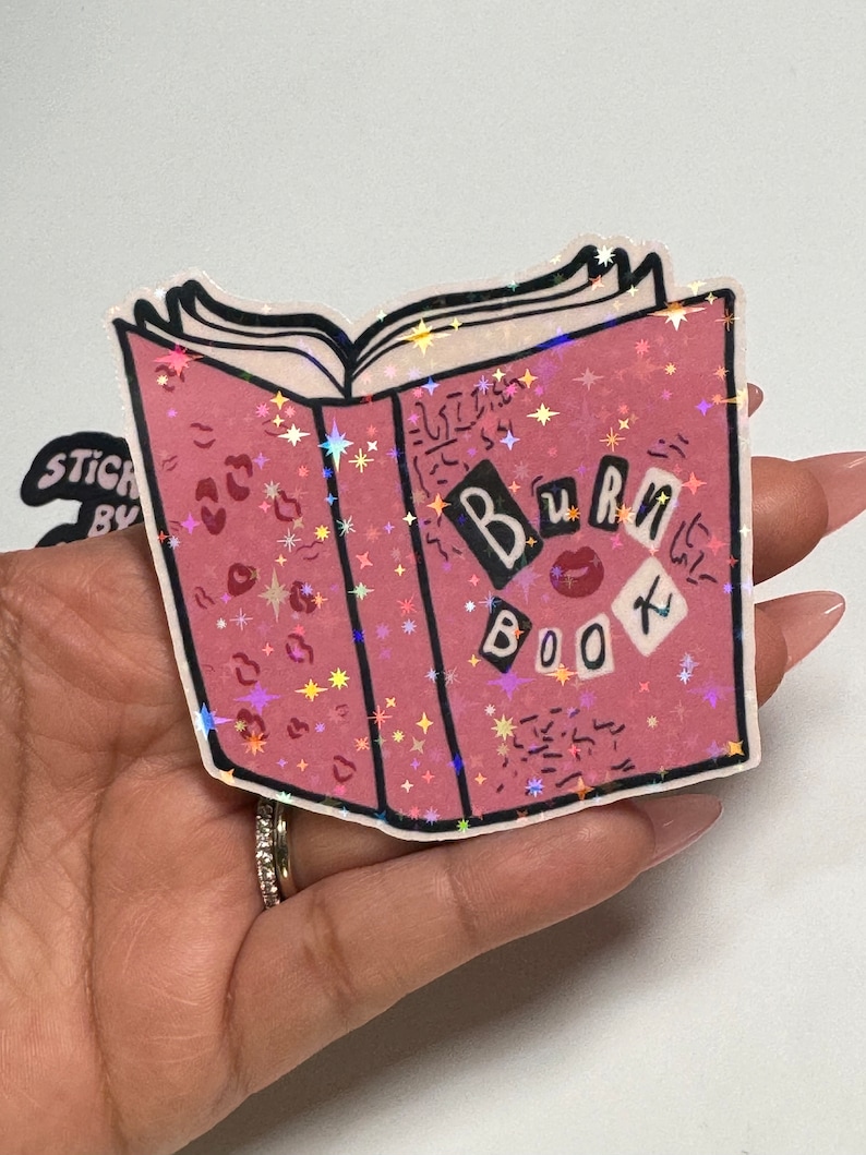 Mean Girls Burn Book Sticker Etsy