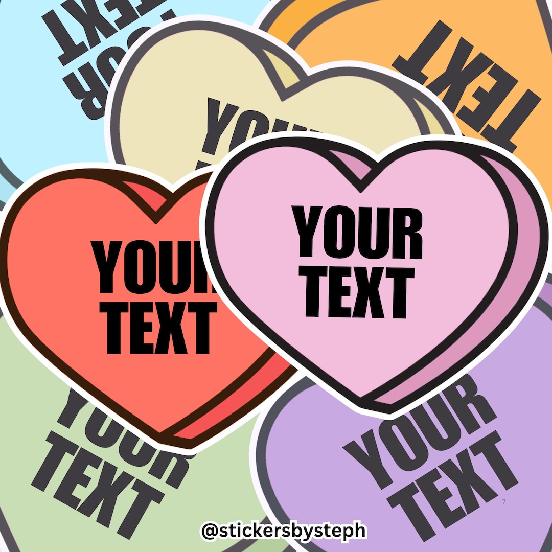 Custom Conversation Hearts - Etsy