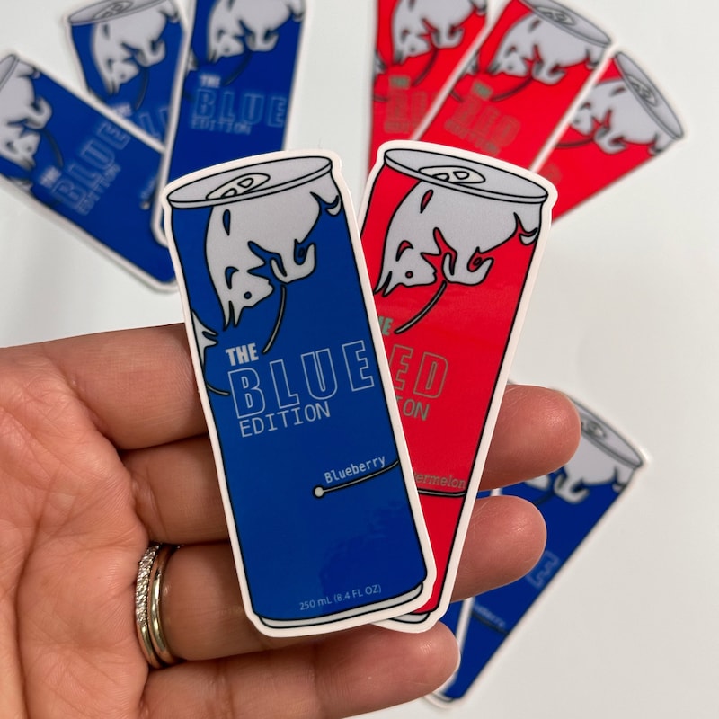 Red Bull Sticker - Etsy