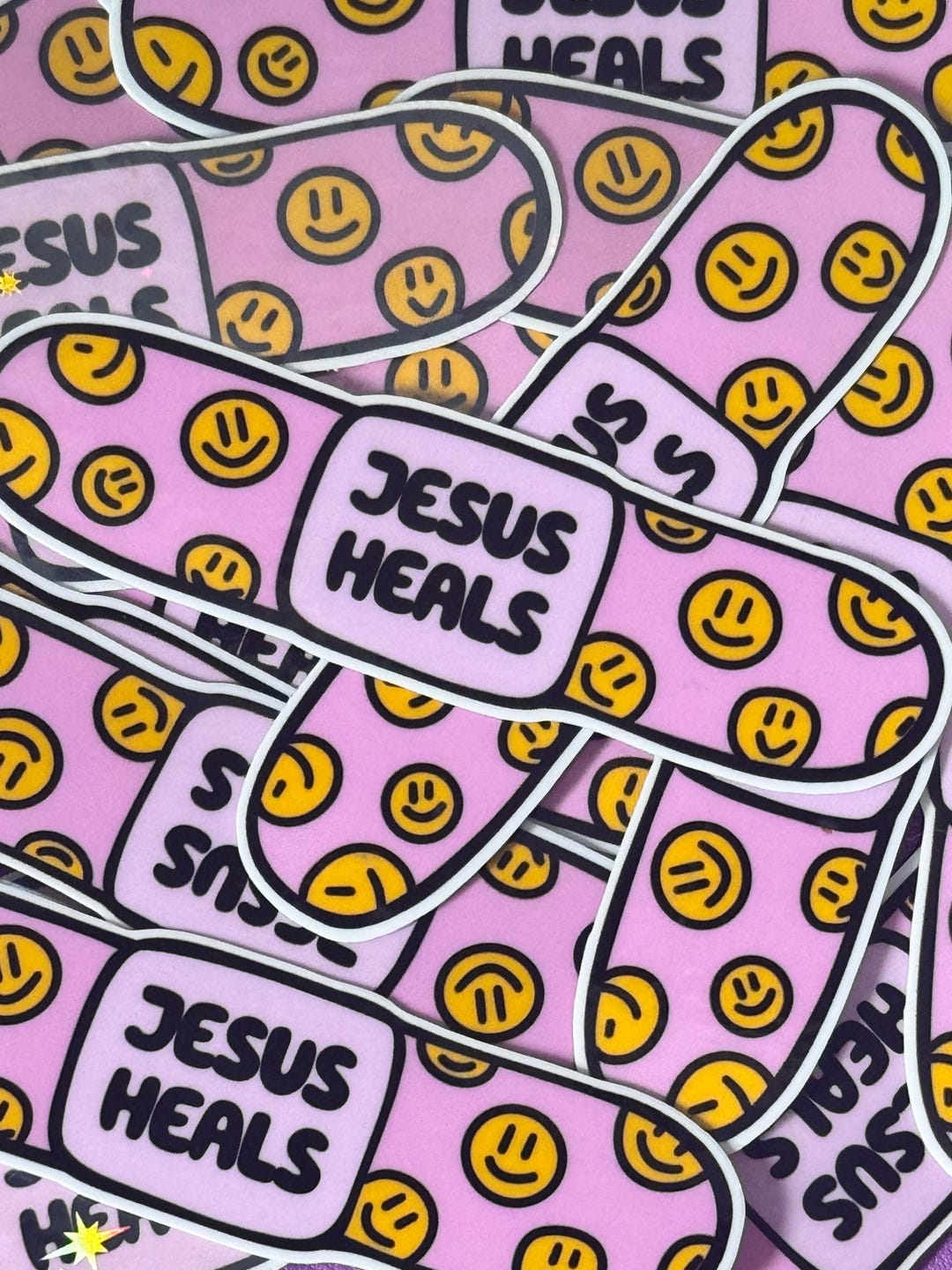 Jesus Heals Bandaid Sticker - Etsy