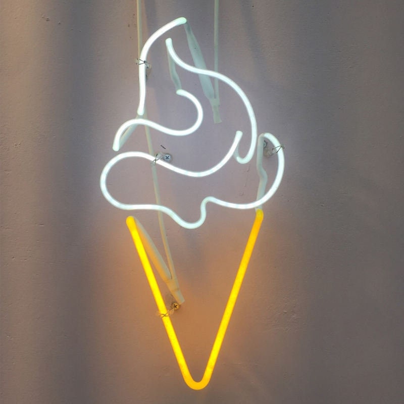 Ice Cream Neon Sign Neon Sign Neon Wall Hang - Etsy