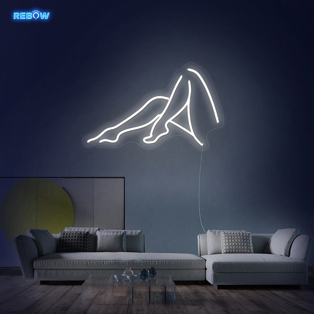 Legs Neon Sign Neon Wall Hang Aesthetic Sign - Etsy