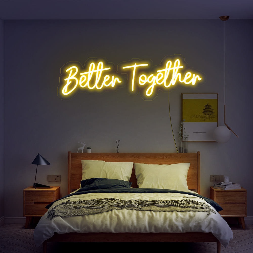Better Together Neon Sign | Neon Lamp | Wall Hang | Neon Wall Art - Etsy