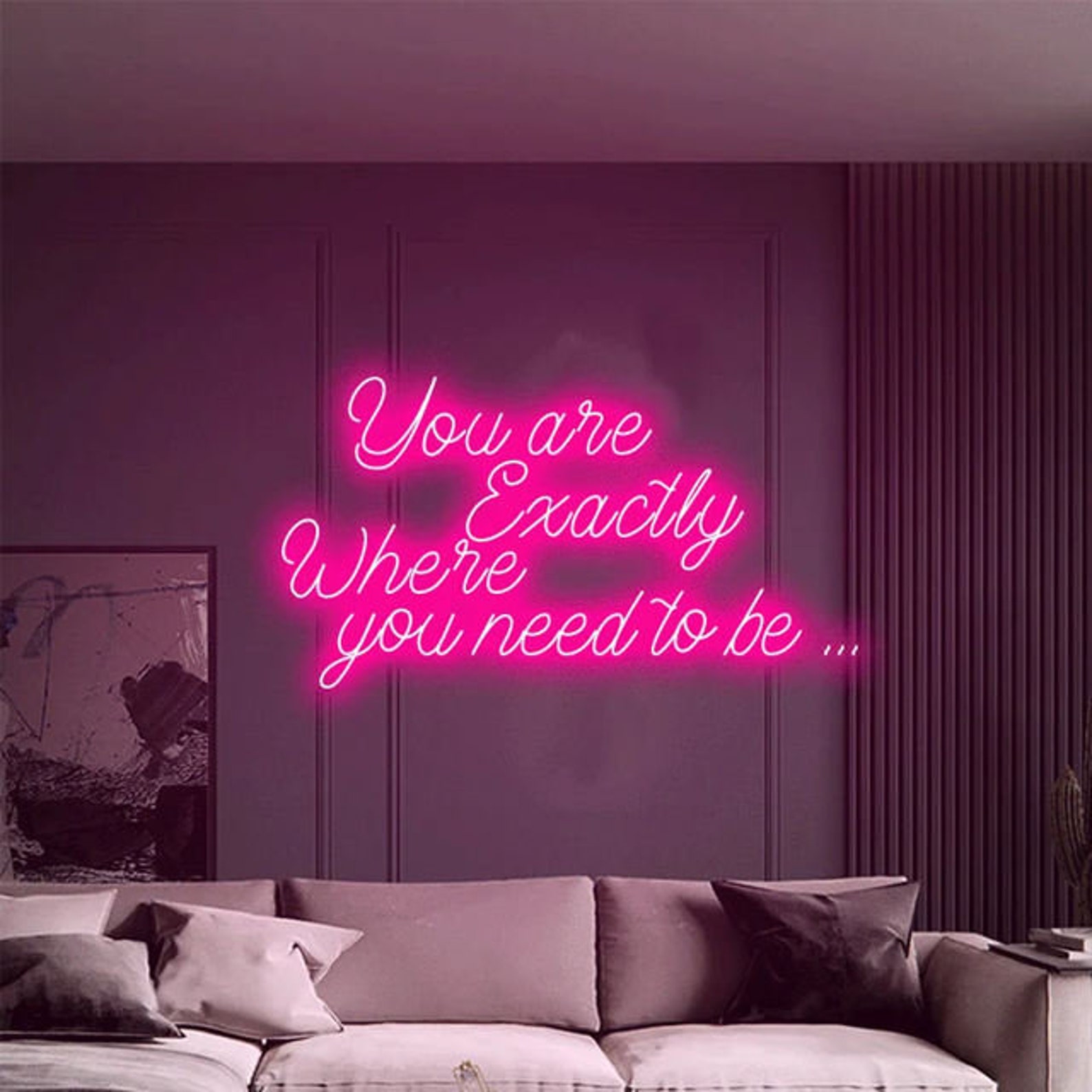 Custom Phrase Neon Sign| Custom Sign| Personalized Wall Hang - Etsy