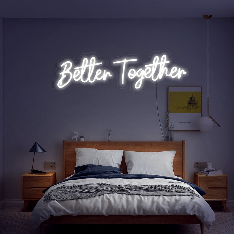 Better Together Neon Sign | Neon Lamp | Wall Hang | Neon Wall Art - Etsy