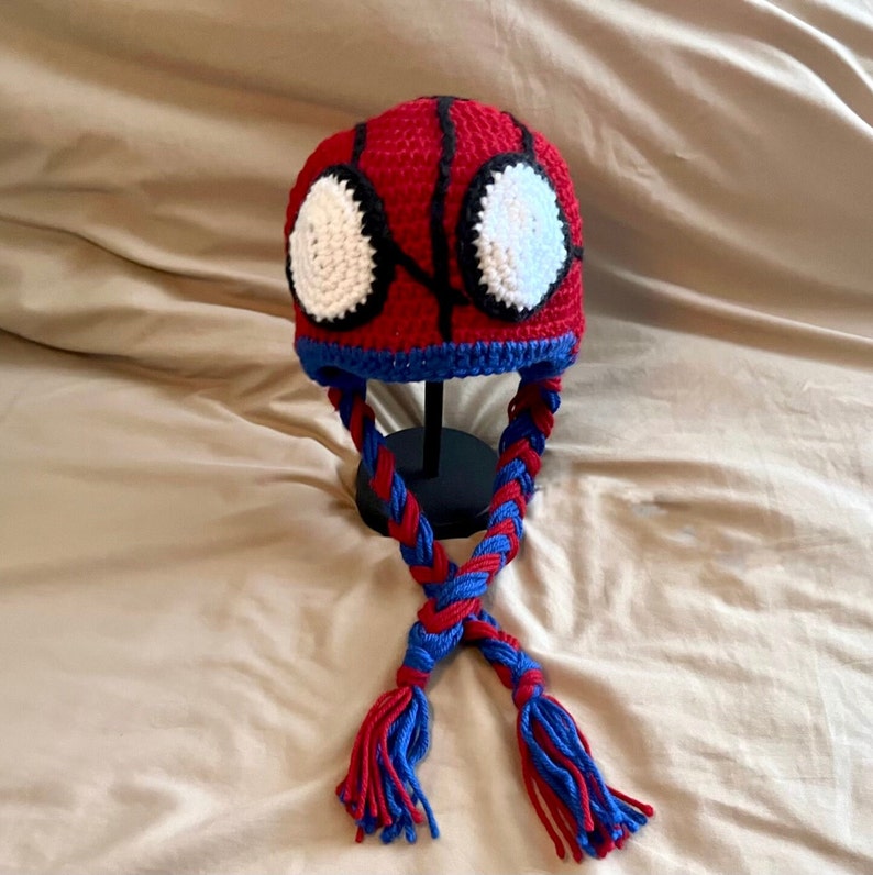 Spiderman Crochet Beanie - Etsy