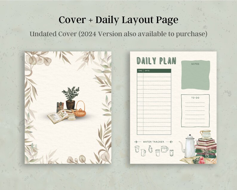 Cottagecore Aesthetic Digital Planner Daily, Weekly, Monthly Planner ...