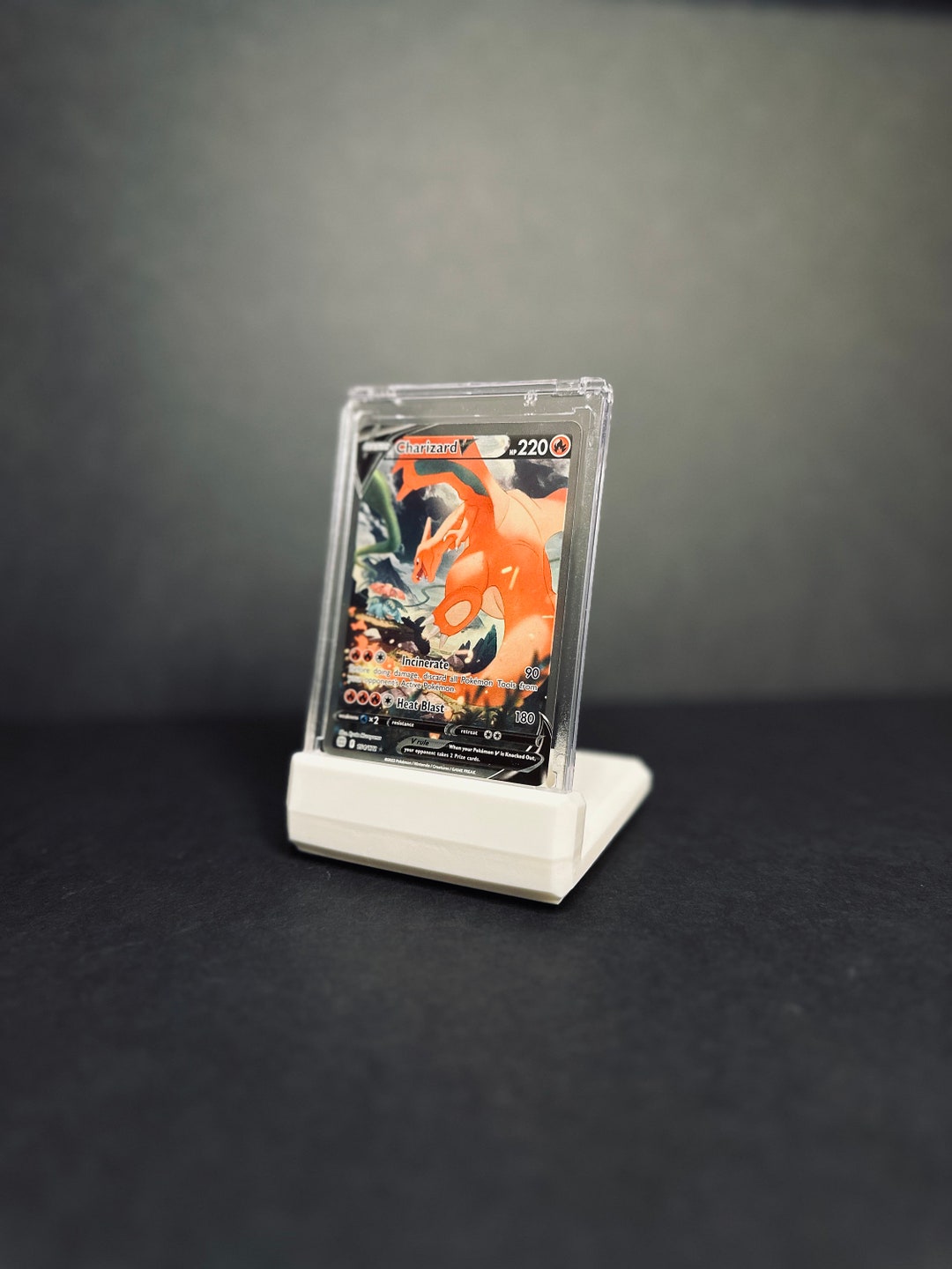Pokémon Card Stand With Glass Case - Etsy
