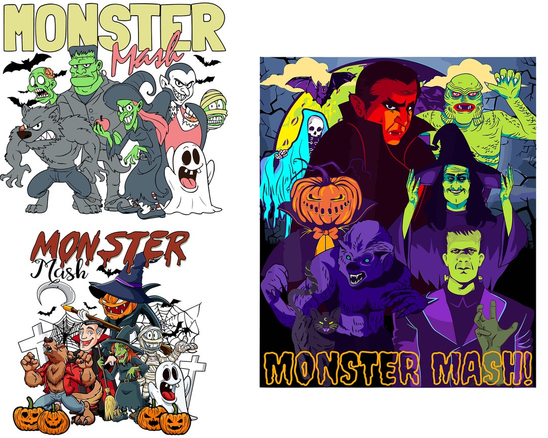 Halloween Png Monster Mash Png Monster Design Monster - Etsy