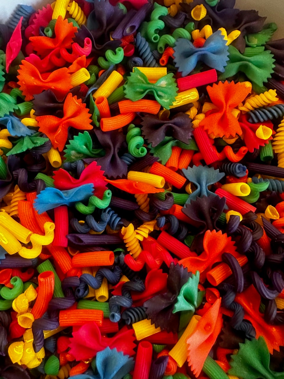 Colored Pasta for Sensory Bins-multi Colors and Shapes-sensory Bin ...