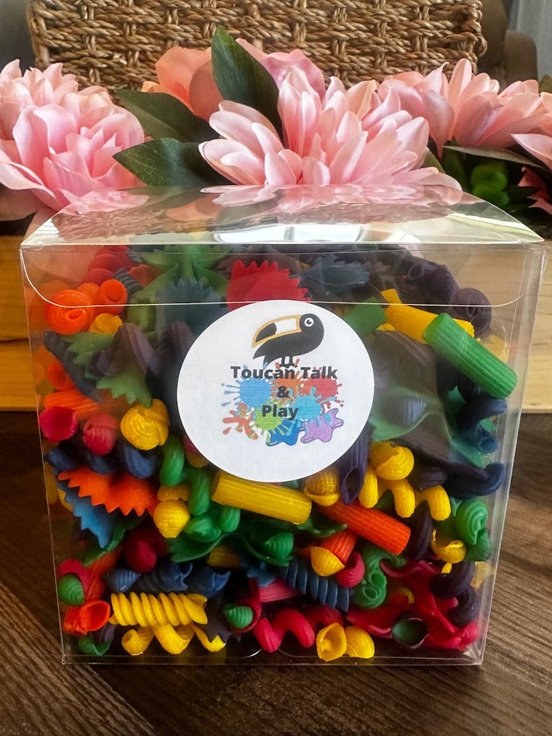 Colored Pasta for Sensory Bins-multi Colors and Shapes-sensory Bin ...