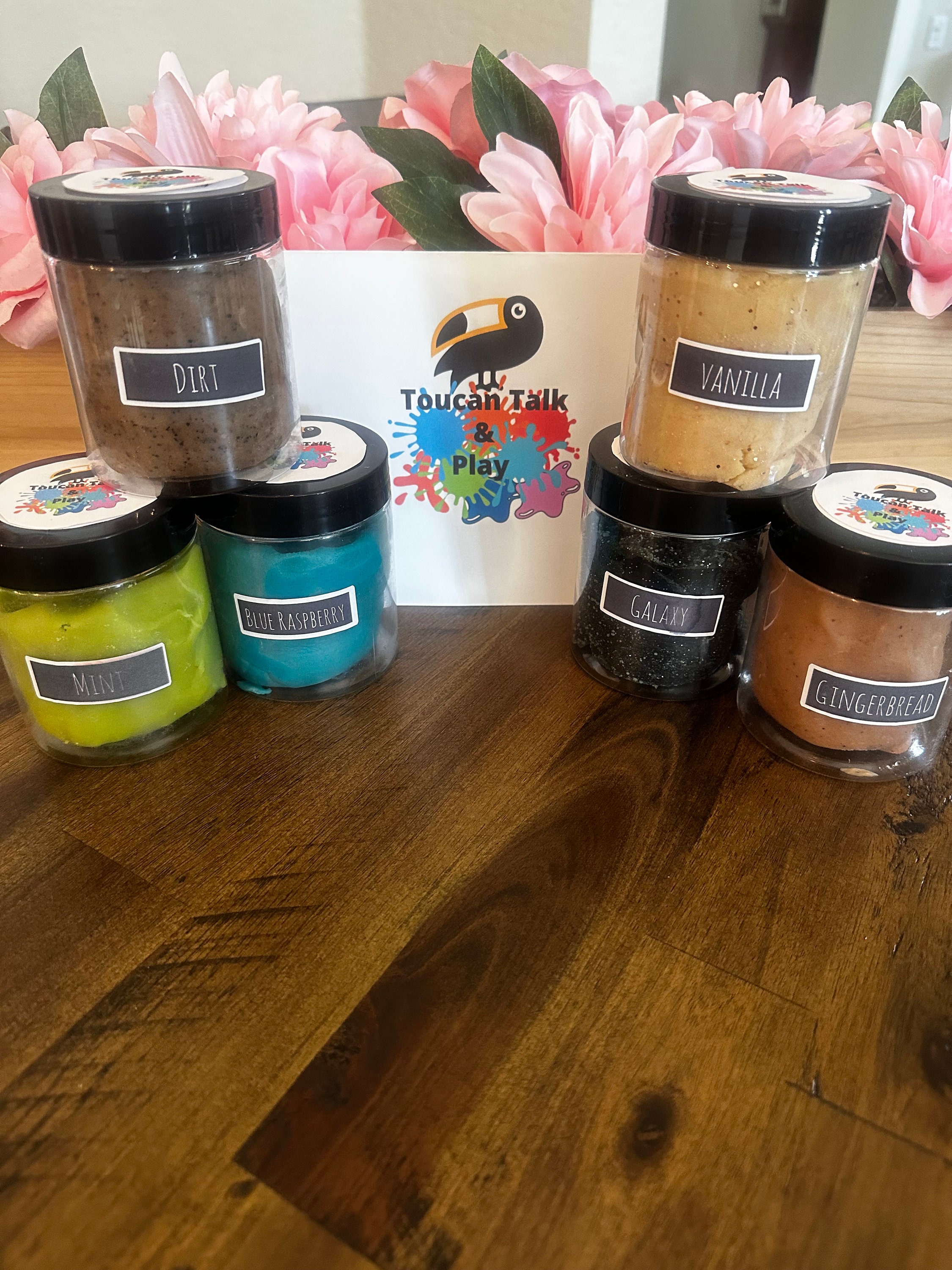 Scented Therapy Playdough Jar-sensory Regulation-fine Motor Skills-kids ...