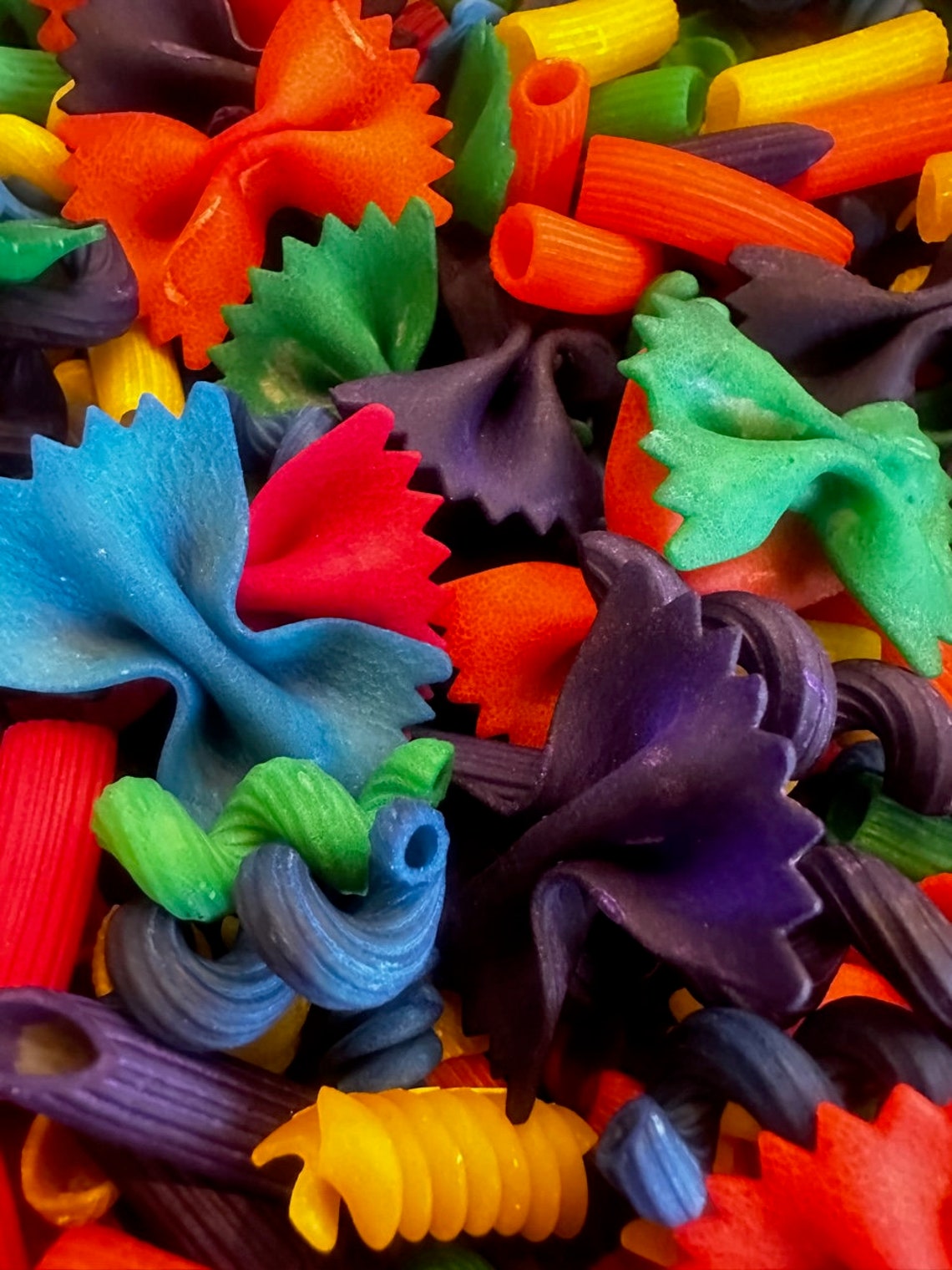 Colored Pasta for Sensory Bins-multi Colors and Shapes-sensory Bin ...