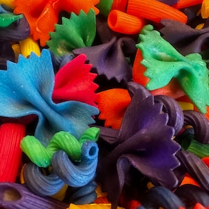 Colored Pasta for Sensory Bins-multi Colors and Shapes-sensory Bin ...