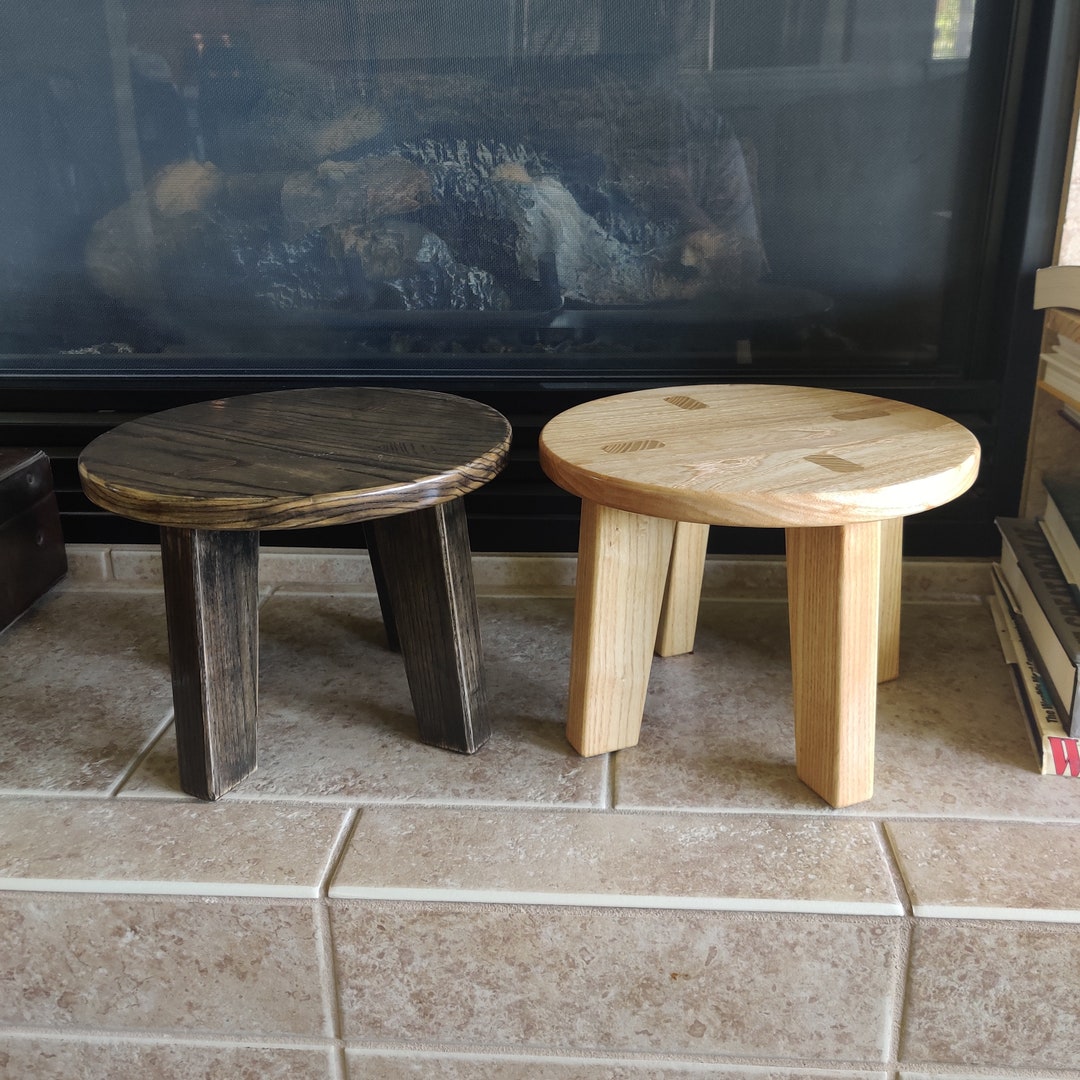 Handcrafted Ash Hardwood Step Stool With Mortise and Tenon Joinery ...